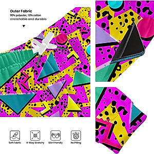 XINQIXAA Men's Jogger Sweatpants,80s Pants 90s Theme Athletic Track Pants,80s Costumes for Men Workout Jogger Pants Black