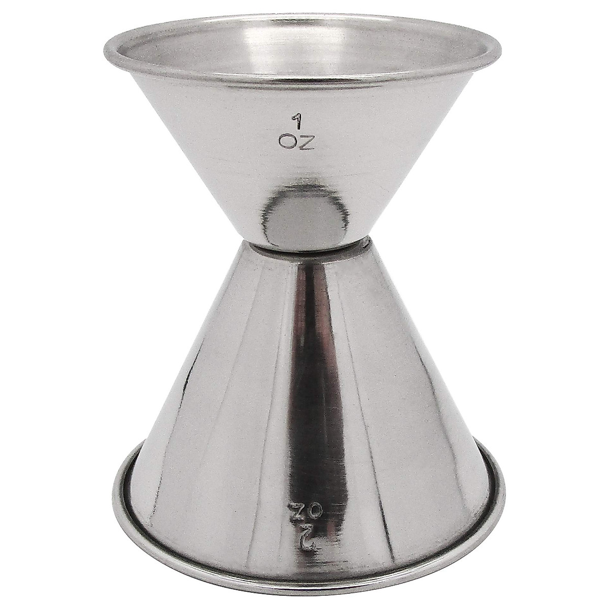 Hudson & Lane Stainless Steel Cocktail Barware Double Measuring Jigger 1 oz x 2 oz