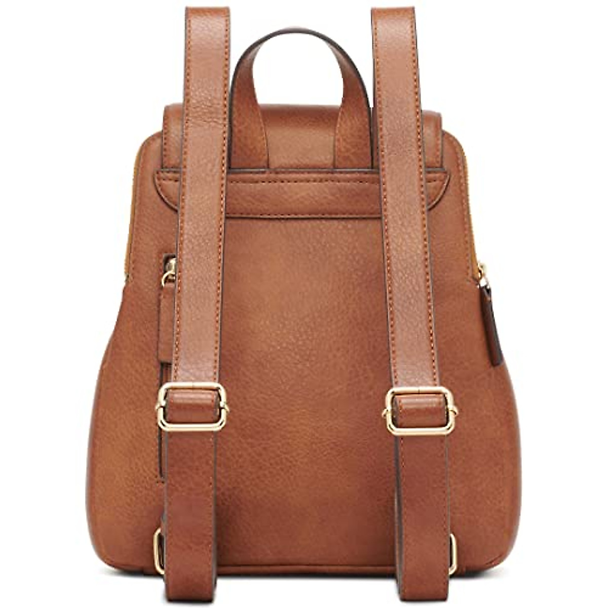 Calvin Klein Reyna Novelty Key Item Flap Backpack, Caramel Combo, One Size