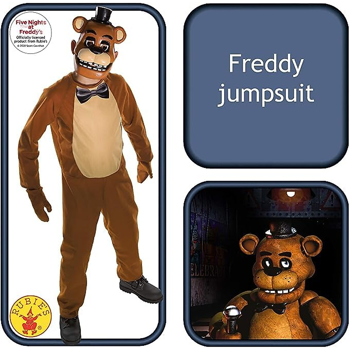 Rubie's Five Nights Child's Value-Priced at Freddy's Freddy Costume, Medium, Brown