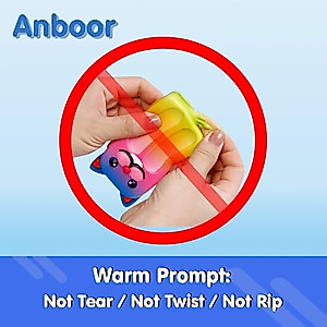 Anboor 2pcs Popsicle Cat Squishies Toys Squeeze Sets Kawaii Slow Rising Scented Kid Toys Cute Animal Collect