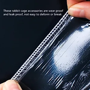 20 Pcs Disposable Small Animals Cage Liner Rabbit Guinea Pig Cage Liners Plastic Clear Bunny Cage Liner Bag Universal Toilet Film,Small Animal Bedding, Hamster Bunny Litter Pan Bags