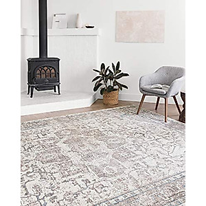 Loloi Dante DN-05 Ivory Transitional Area Rug 7'-10" x 10'-6" Ivory/Stone