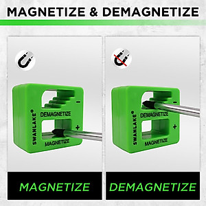 SWANLAKE 86PCS Magnetic Screwdriver Set,Includes Slotted/Phillips/Torx Mini Precision Screwdriver, Replaceable Screwdriver Bits and nut drivers With Sturdy tool box