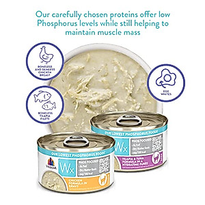 Weruva Wx Phos Focused, Pate & Gravy Formulas Variety Pack, 3oz Can (Pack of 12)