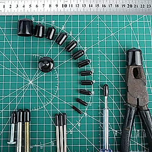 158 PCS Round Rubber End Caps, Vinyl Tube Bolt Cap, Screw Bolt Screw Rubber Thread Protector Caps Cover