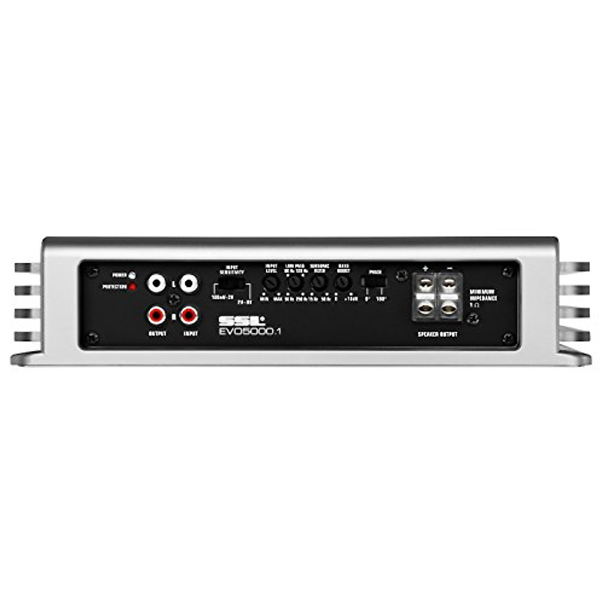 Sound Storm Laboratories EVO5000.1 EVO 5000 Watt 1 Ohm Stable Class D Monoblock Car Amplifier with Remote Subwoofer Control