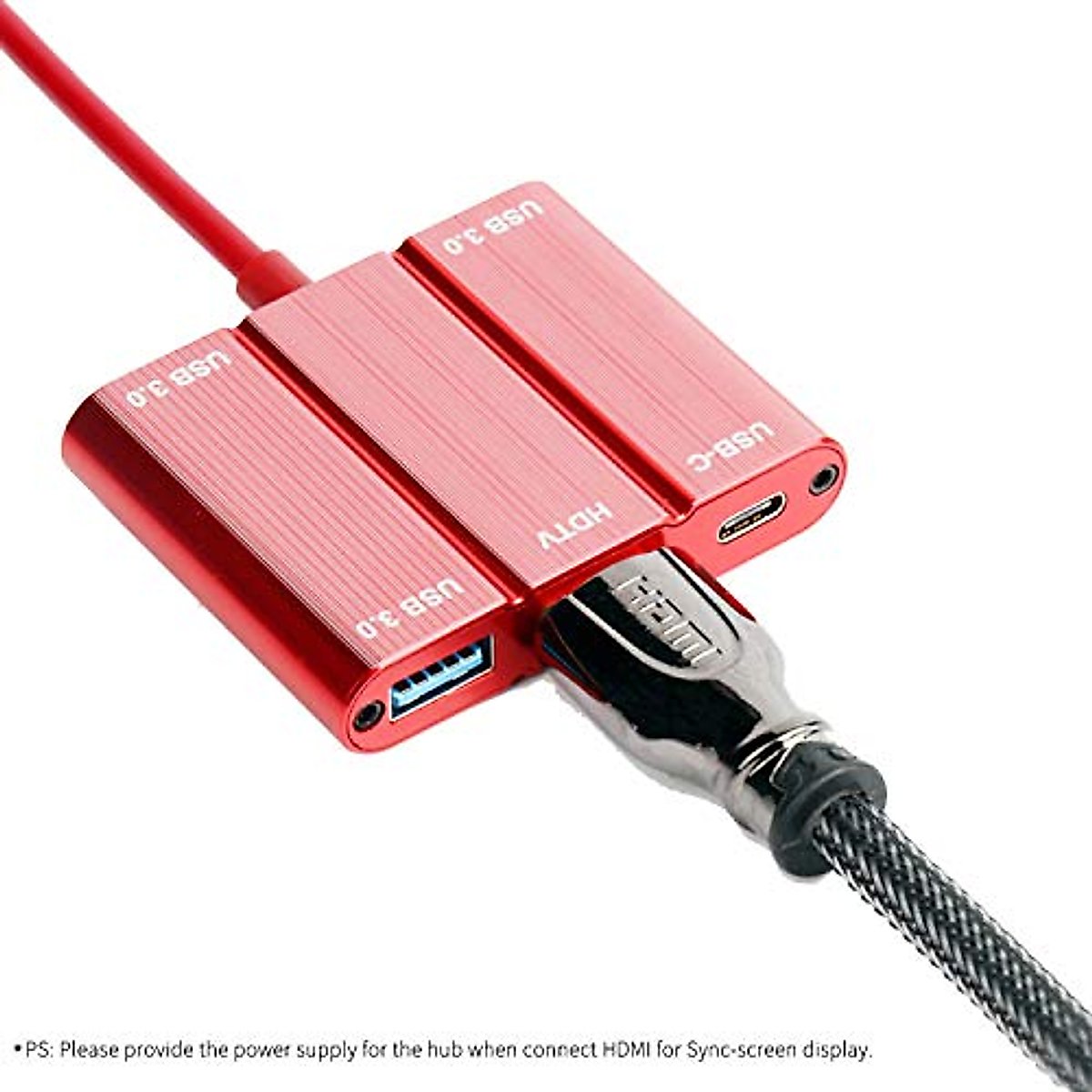USB C 5 in 1 Adapter, YMY USB Type-C Hub to 4K HDMI, USB3.0 and USB C PD Charging Compatible for Apple MacBook Pro, Dell XPS,Chromebook Pixel, Lumia950 (5-in-1, Black)