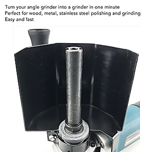 Burnishing Machine Kit Electric Sander Polisher Angle Grinder Attachment for Wood Metal Grinding M10
