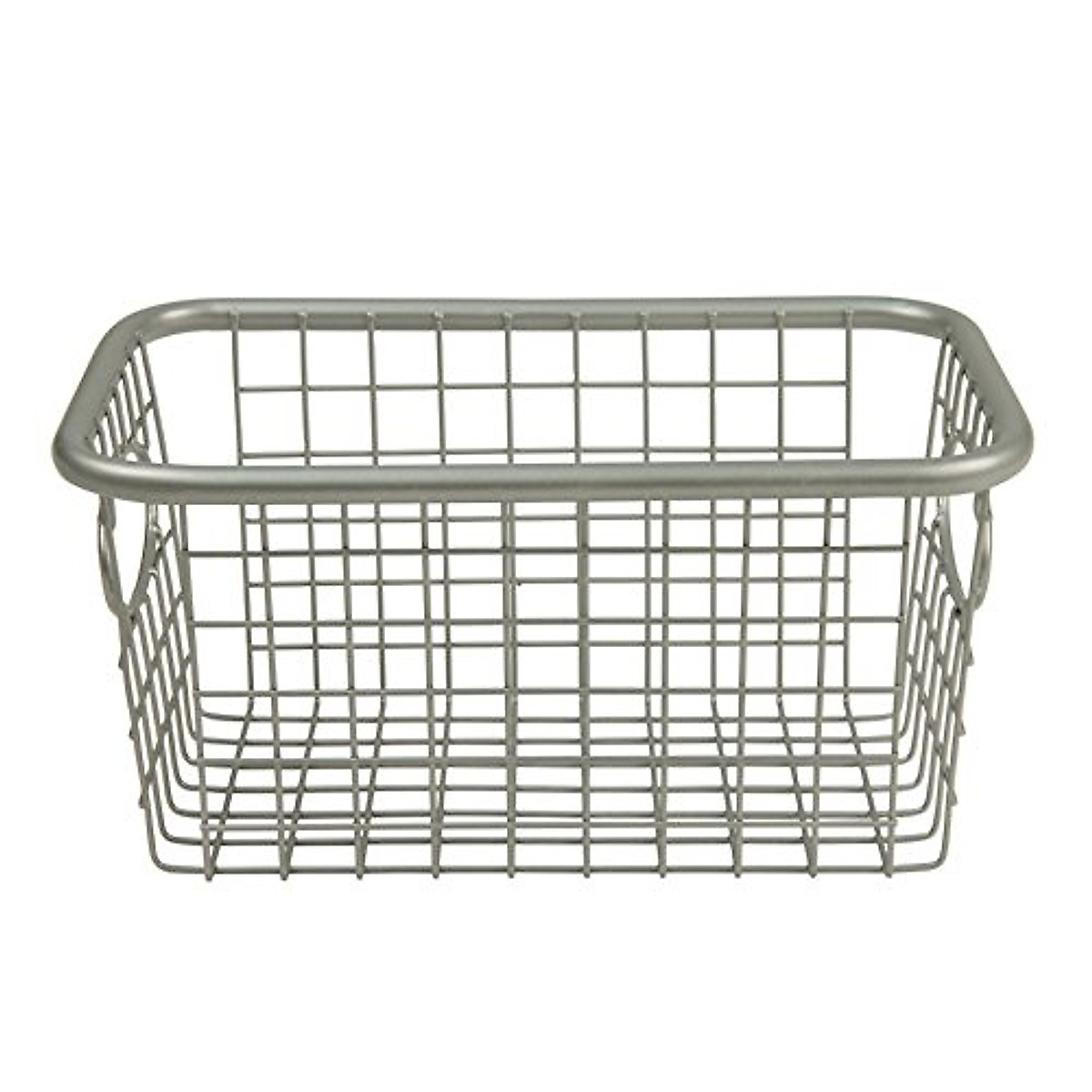 Spectrum Diversified Avery Small Bin for Storage and Organization Basket, 1 Count (Pack of 1), Nickel