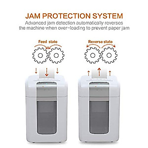 Bonsaii Evershred Pro 6-8 Sheets Super Micro-Cut Paper Shredder, 60 Mins Non-Stop Running, P-5 High Security, Ultra-Quiet Home Office Shredder for Documents/Mails/CDs/Cards, 4.2 Gallons Pullout Bin