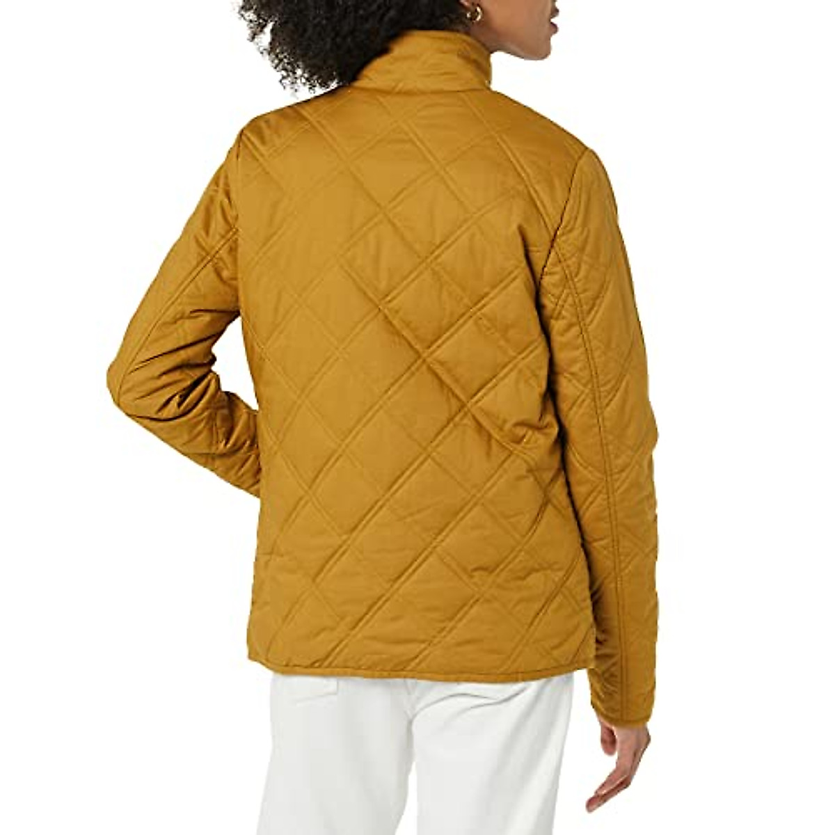 Amazon Essentials Women's Lightweight Padded Jacket, Dark Camel, Medium