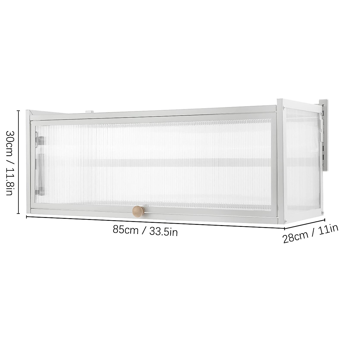 Kitchen Wall Cabinet, 33.5 x 11x 11.8 inch Wall Cabinet Storage Cabinet with Flip-Up Doors, Carbon Steel Wall Mounted Storage Cabinet, Food Pantry Cabine for Bathroom Kitchen Living Room, White