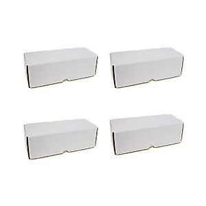 4 Boxes - BCW 500 Count - Corrugated Cardboard Storage Box - Baseball, Other Sport Cards, Gaming & Trading Card Collecting Supplies