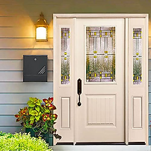 xydled Wall Mounted Mailbox with Lock,Secure Locking Mailbox for Outside, Large Steel Hanging Mailbox Modern Lockable Wall Mailbox for Residential with View Window, 12.8 x 12 x 3.54Inches,Black