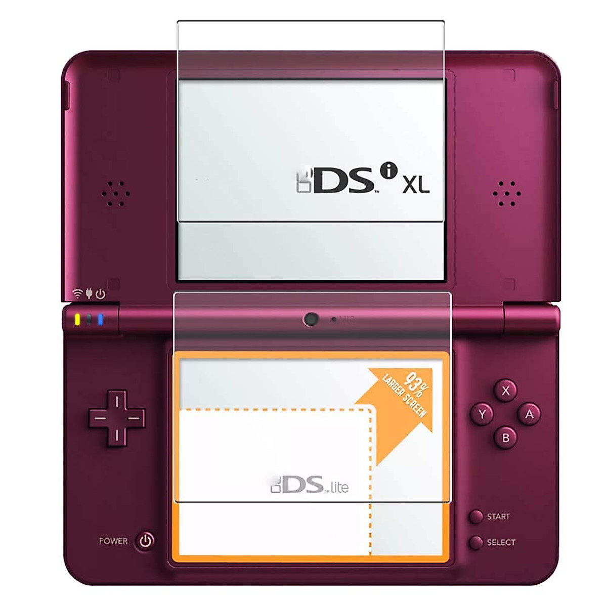 Puccy 4 Pack Screen Protector Film, compatible with Nintendo DSI XL TPU Guard （ Not Tempered Glass Protectors ）