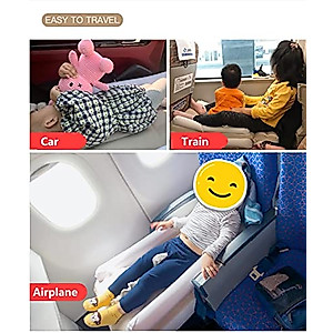 DAMRU Inflatable Airplane Baby Travel Bed | Inflatable Airplane Bed for Kids | Baby Airplane Travel Bed| Toddler Airplane Bed | Airplane Bed for Toddler with Hand Pump, for Loving Memories