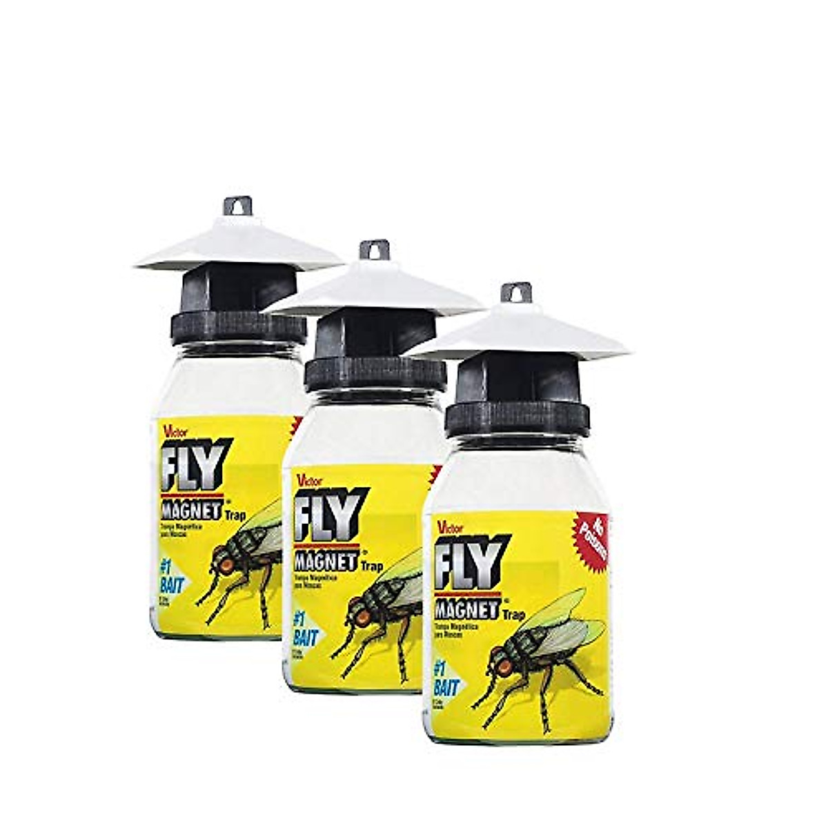Safer Brand Victor M380 Fly Magnet Reusable Trap with Bait (Pack of 3)