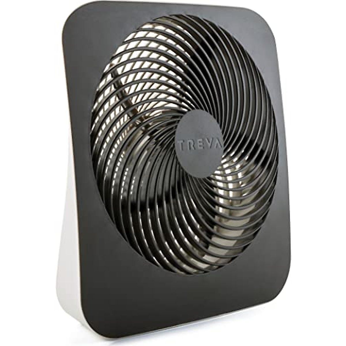 Treva 10-Inch Portable Desktop Battery Fan, Powered by Battery and/or AC Adapter - Air Circulating with 2 Cooling Speeds, With Built In USB Charging Port
