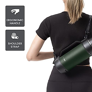 Outisan Thermos Insulated Water Bottle 64 oz Water Bottle Thermos for Hot & Cold Drink,18/8 Stainless Steel Water Bottles, BPA Free, Wide Mouth, Double Insulation Thermo Bottle for 48 Hours(Green)