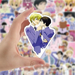 50Pcs Ouran High School Host Club Waterproof Stickers for Laptop Cellphone Water Bottle Skateboard Luggage Car Bumper JXQX (JS010)