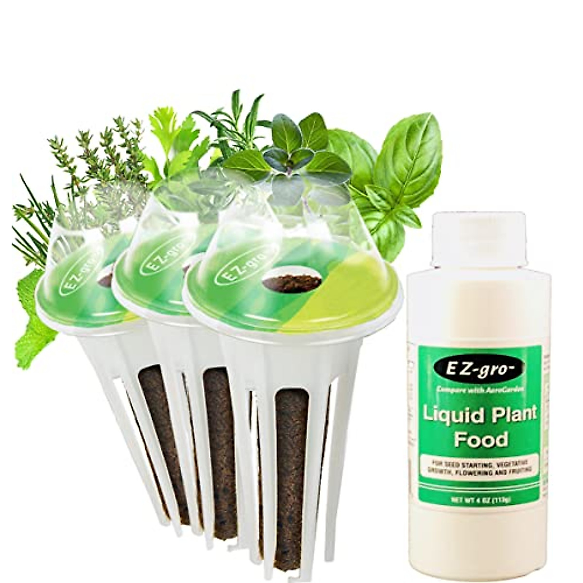EZ-gro Italian Herb Seed Pod Kit Compatible with Aerogarden Seed Pod Kit - Pre-Seeded Seed Pods (3 Pod)