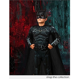 Rubies DC Comics The Batman Movie Deluxe Boy's Batman Costume for Themed Parties and Halloween, Small
