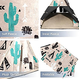 Y-DSIWX Guinea Pig House Bed, Rabbit Large Hideout, Small Animals Nest Hamster Cage Habitats Cute Cactus Planet