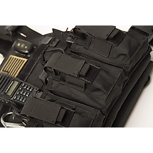 Molle Mag Pouch for Rifle & Pistol Ammo, Super Durable, Lightweight and Secure. Triple Stacker Magazine Pouch for High Speed Use