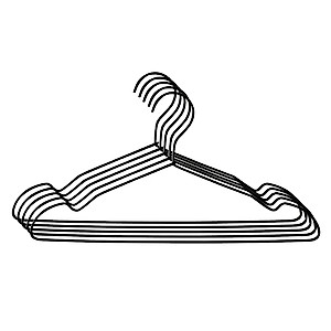 Heavy Duty Metal Shirt Coat Hangers Pack Space Saving Metal Hangers Non Slip Metal Wire Clothes Hanger Bulk for Coats