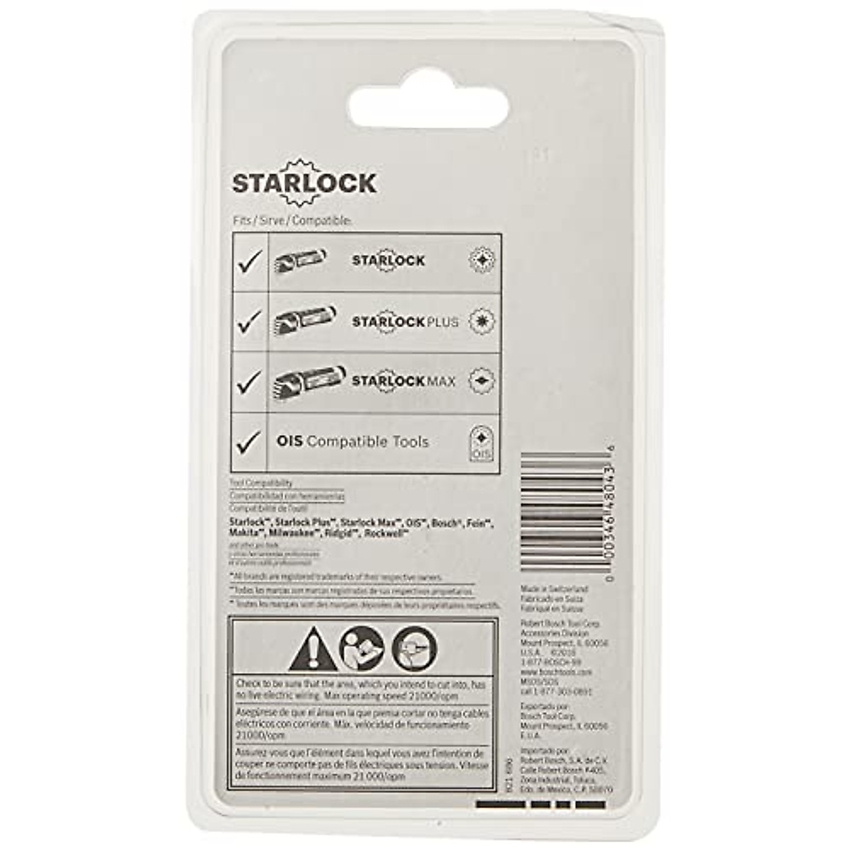 BOSCH OSL300CR 1-Piece 3 In. Starlock Oscillating Multi Tool Grout & Abrasive Carbide Grit Delta Rasp for Applications in Thinset Removal