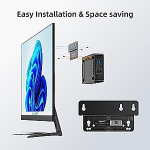MeLE Fanless Mini PC QuieterHD3 Celeron N5105 16GB 512GB Windows 11 Pro Micro Computer Small Desktop Servers with Gigabit Ethernet WiFi 6 PXE Dual HDMI 4K Unlock BIOS on Industrial Webcast Office