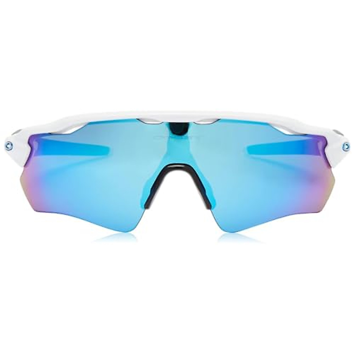 Oakley Men's OO9208 Radar EV Path Rectangular Sunglasses, Polished White Grey/Prizm Sapphire, 38 mm