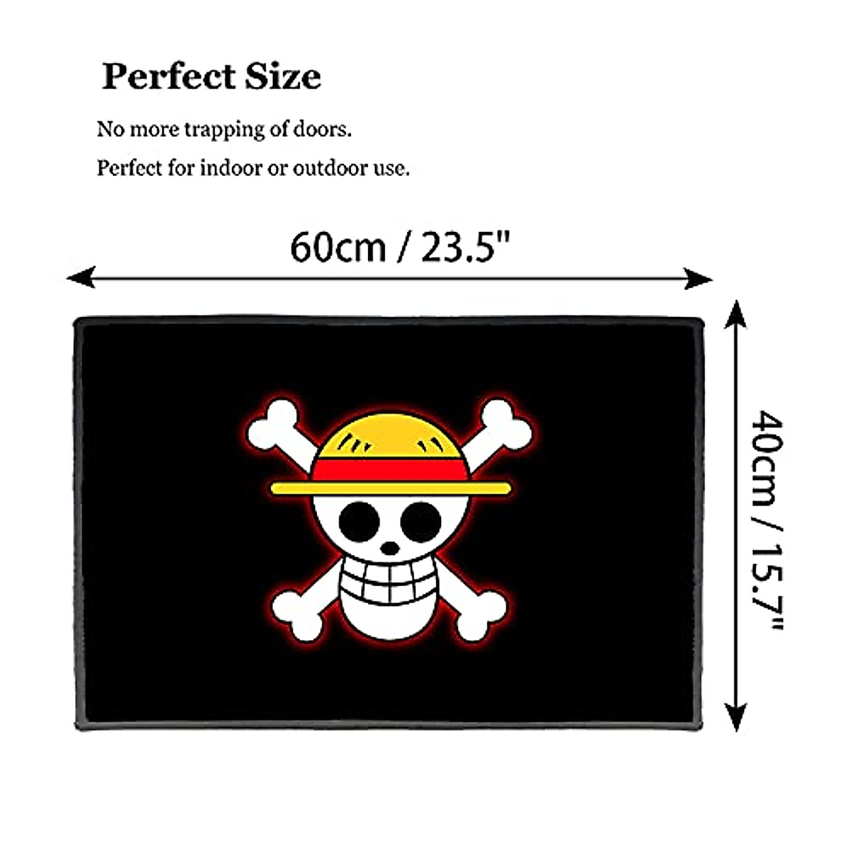 Anime Rug Popular Anime Area Rugs Slip Stain Resistant Soft Carpet for Boys Girls Gaming Desk Home Decor Non-Slip Doormats (16x24 Inches)