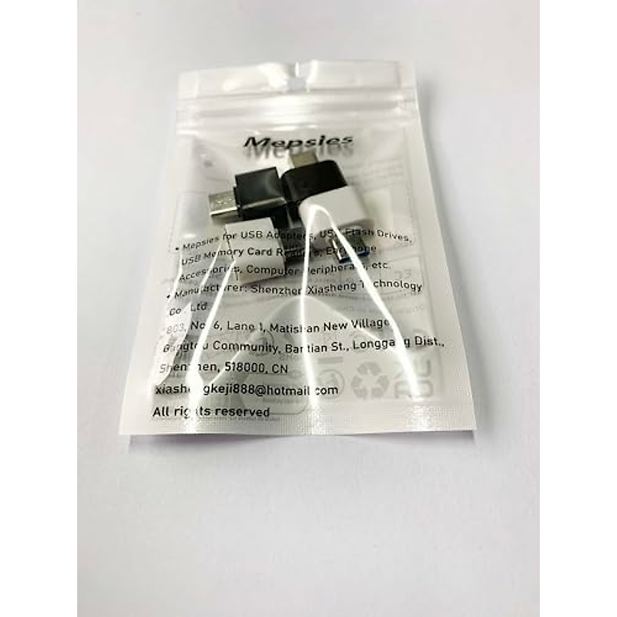 USB C to USB Adapter 4 Pack, USB Female to USB C Male OTG Adapter, USB C Adapter Compatible with MacBook Pro, Samsung Galaxy, Type-C Phones, Laptops, Tablets and More (2 Black and 2 White)