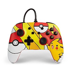 NINTENDO SWITCH PIKACHU POP ART WIRED ENHANCED CONTROLLER [POWER A]