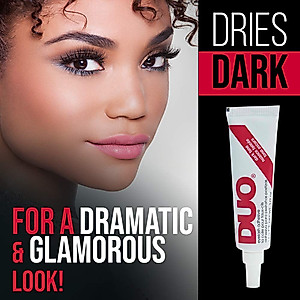 DUO Strip Lash Adhesive Dark Tone for False Strip Eyelash, 0.5 oz, 1-Pack