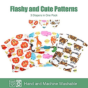 Wegreeco Washable Male Dog Belly Band (Stylish Pattern)- Pack of 3 - Washable Male Dog Belly Wrap, Dog Diapers Male (M, Magic)