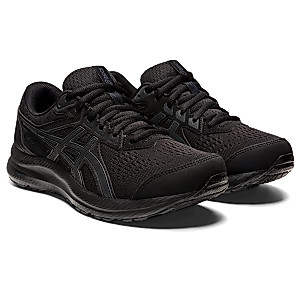 ASICS Women's Gel-Contend 8 Running Shoes, 8.5, Black/Carrier Grey