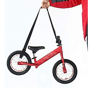 Rluii Shoulder Carrying Strap for Kids Balance Bike/to Lead The Kid's Bike as Trailer/Extendable Moving & Carrying Strap for Bikes/Carry On Shoulder Or on Stroller Handle Bar/Balance Bike Carrier