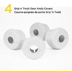 Safety 1st Grip N' Twist Door Knob Cover, 4-Count