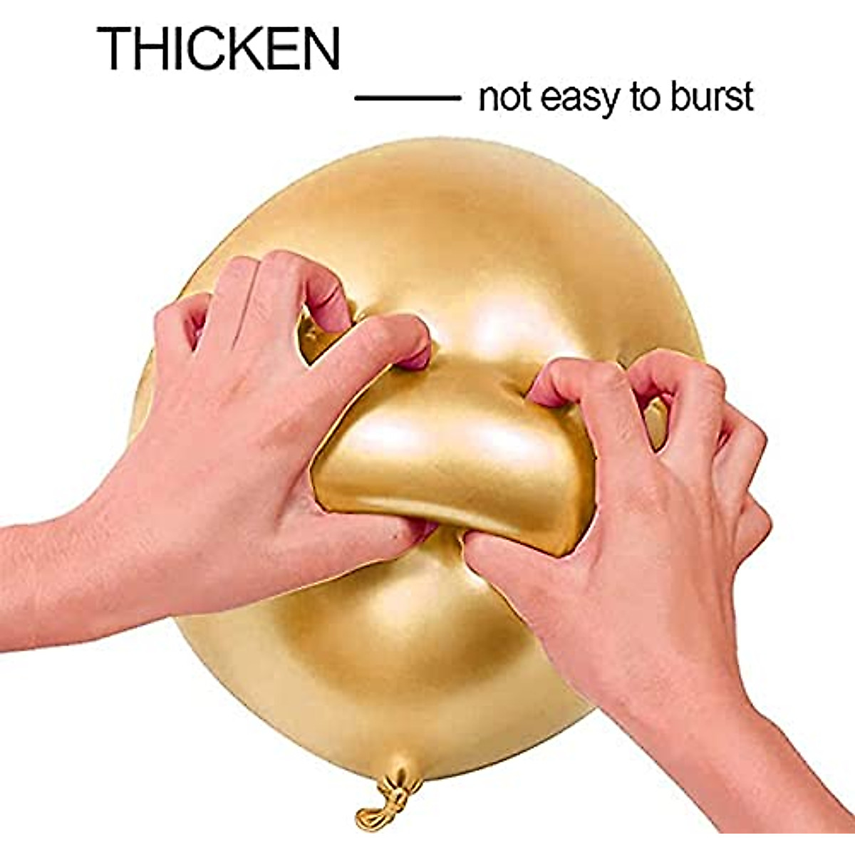 Black Gold Balloons Garland Kit - 120Pcs Black Metallic Gold Confetti Latex Balloons Arch Kit for Weddings, Birthday Party, Graduation Baby Showers, Anniversaries