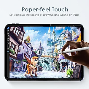 TiMOVO Magnetic Feel-Paper Screen Protector Compatible with iPad 10th Generation 10.9 Inch 2022, Removable, Reusable, Matte Film for All-New iPad 2022, Paper Felt, Anti Glare, Anti Scratch - 1 Pack