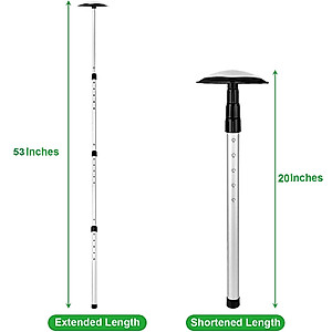 MNKNENG Golf Travel Bag Support Rod Pole Oversized Stiff Arm for Golf Travel Bag Telescoping Aluminum Alloy Golf Stiff Arm Anti-Impact Golf Club Travel Protector Stick