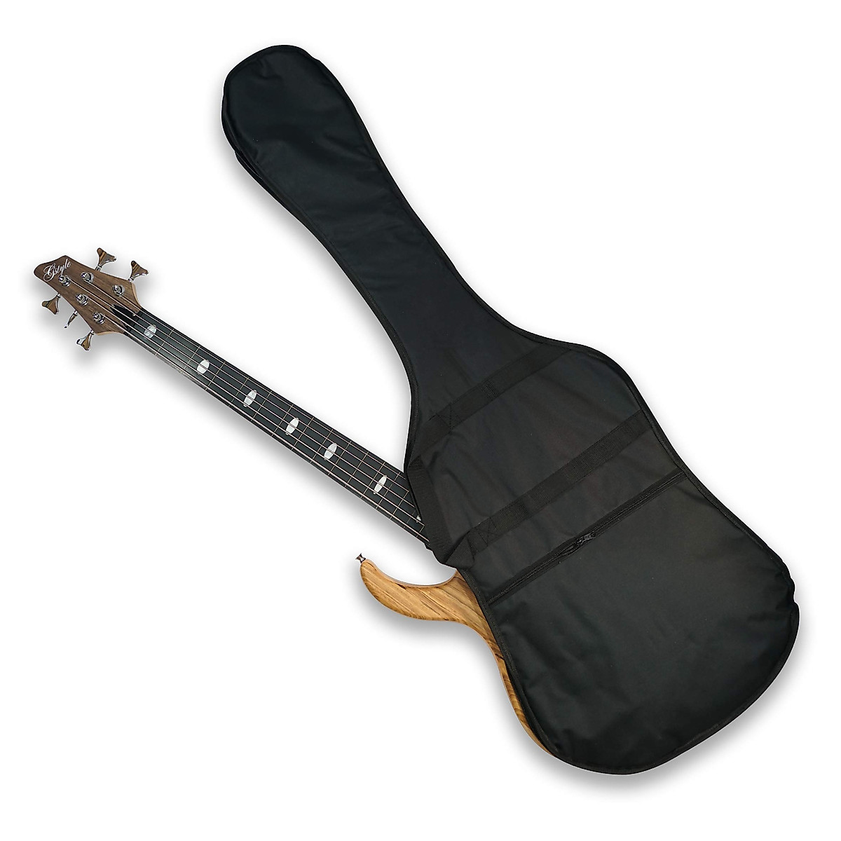 Fretless 5 String Electric Bass Guitar Millettia Laurentii+Okoume body