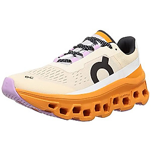 ON Women's Cloudmonster Sneakers, Fawn/Turmeric, 7 Medium US