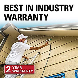 Titan Tool ControlMax 1700 Pro 580006 w/ Cart High Efficiency Airless Paint Sprayer, HEA technology decreases overspray by up to 55% while delivering softer spray