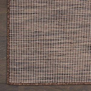 Nourison Positano Indoor-Outdoor Natural 8' x 10' Area Rug, Easy Cleaning, Non Shedding, Bed Room, Living Room, Dining Room, Backyard, Deck, Patio (8x10)