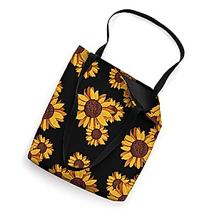 Floral Pattern Yellow Flower Sunshine Florist Sunflower Tote Bag