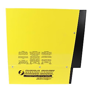 Dura Heat Hard-Wired Ceiling Mount Electric Garage Space Heater with Remote, 10,000 Watt, 240 Volt, ECO System, Overheat Protection, Ideal for Garage & Workshop